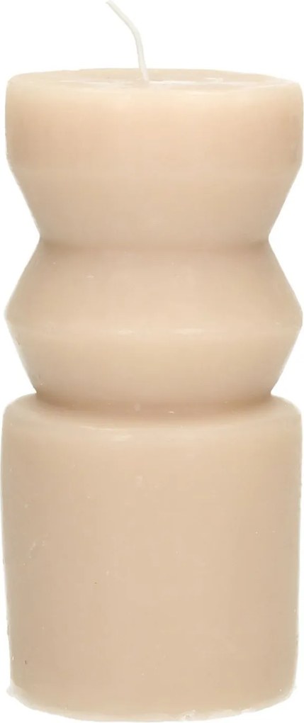 Svíčka Cornelia 14cm beige