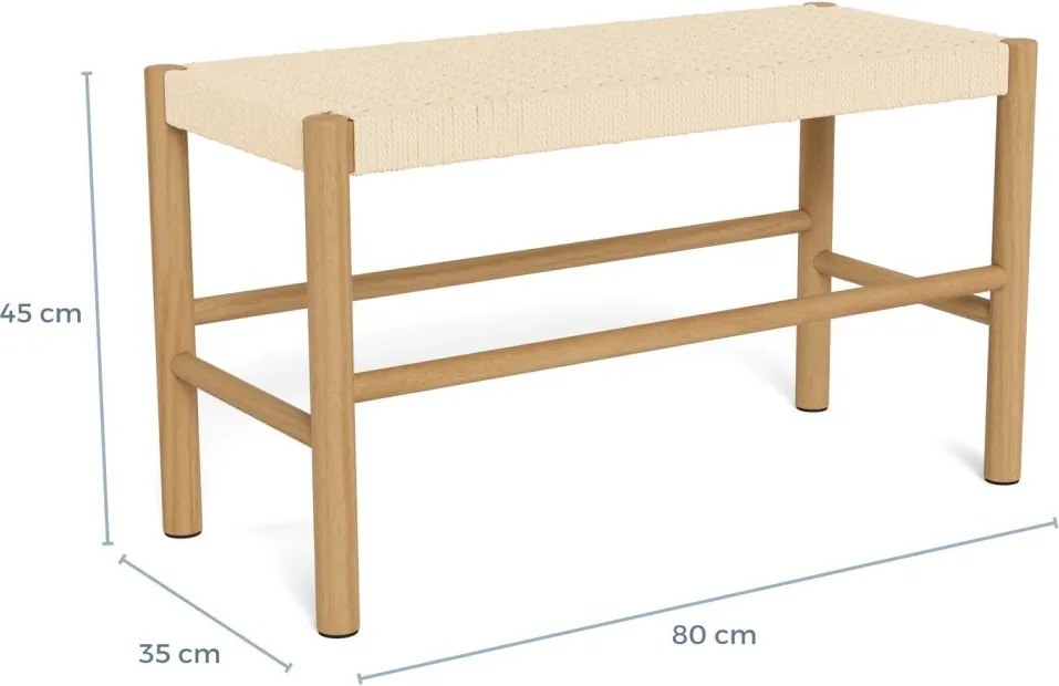 ACTONA Lavice ALVIN hnědá 80x35 cm