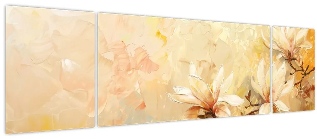 Obraz - Květy (170x50 cm)
