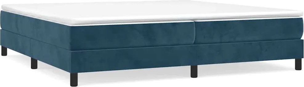 Rám postele s boxspringem tmavě modrý 200x200 cm samet 3120794