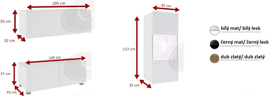 Obývací stěna KALABRINI XI