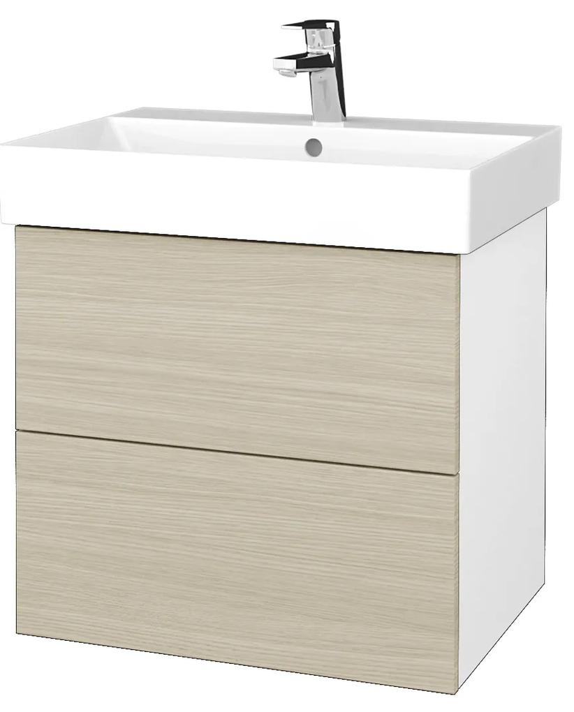Dřevojas Koupelnová skříň VARIANTE SZZ2 60 Varianta: N01 Bílá lesk / N03 Graphite