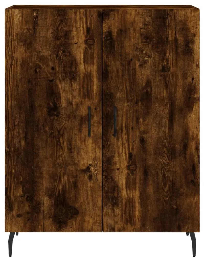 Skříň highboard kouřový dub 69,5 x 34 x 180 cm kompozitní dřevo,  3189274