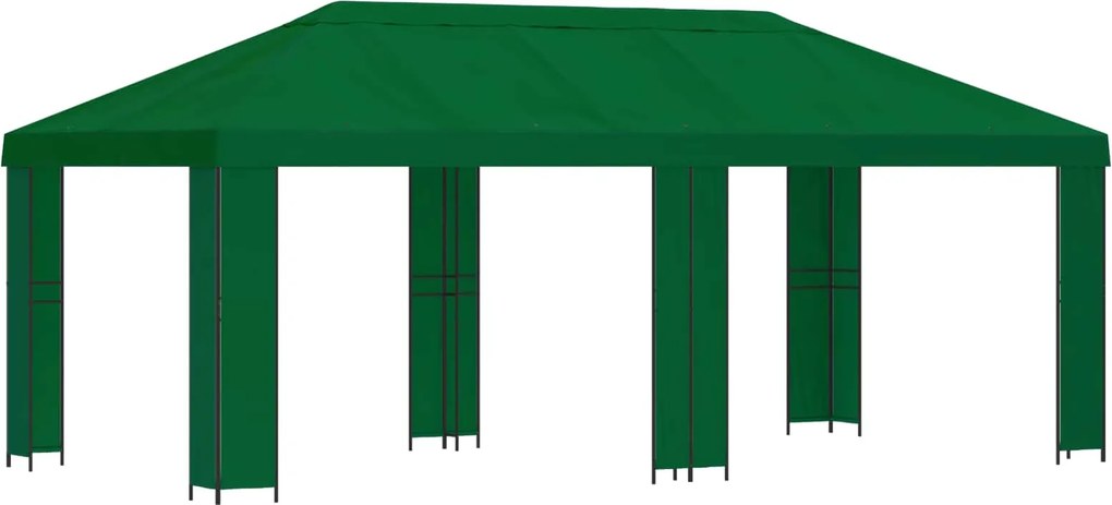 Zahradní altán 6 x 3 m Zelená Polyester a ocel 190 gsm 3376011