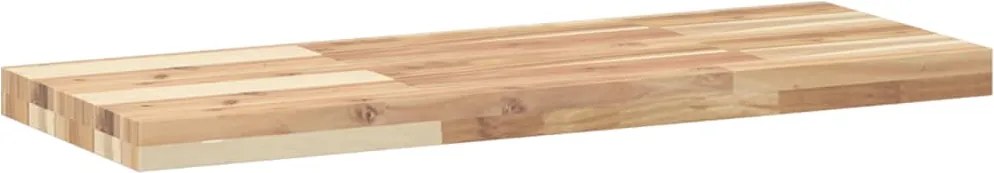 Plovoucí police 2 ks 80 x 30 x 4 cm neošetřené akáciové dřevo 3279452
