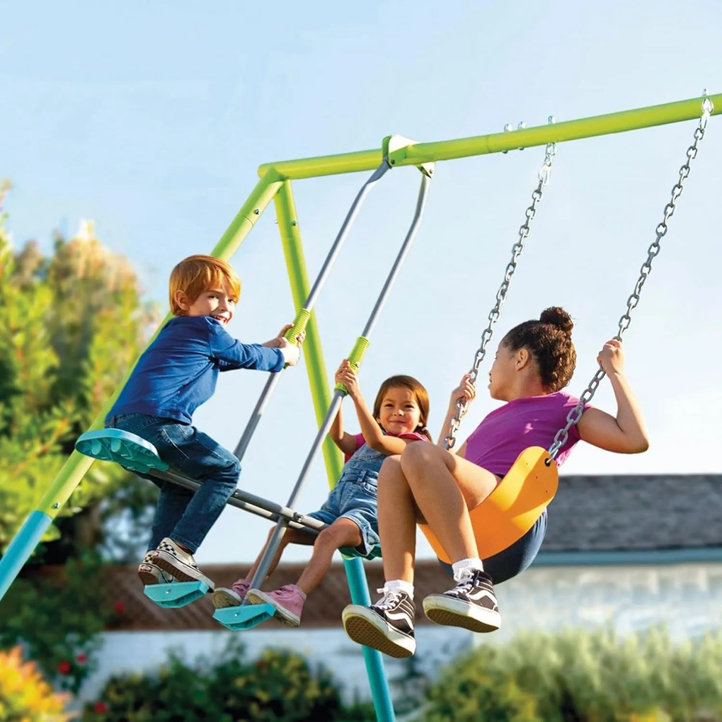Zahradní dvojitá houpačka Kidsdream vícebarevná