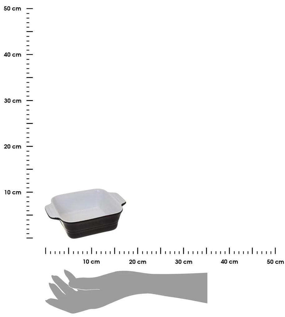 Keramická zapékací mísa Simple Black sada 2ks