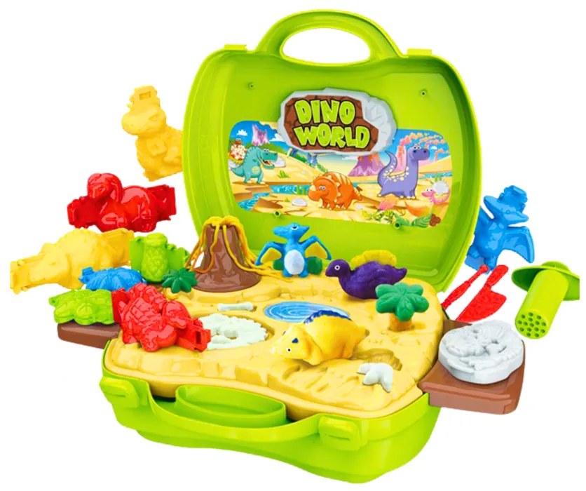 RKToys Plastelína Svět dinosaurů v kufříku