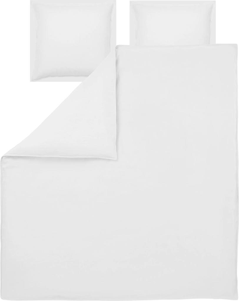 Povlečení Soft Collection se 2 povlaky na polštář 60 x 70 cm 200 x 200 cm bílé
