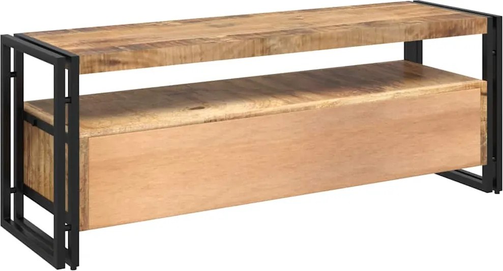TV stolek 120 x 35 x 45 cm masivní mangovníkové dřevo 247402