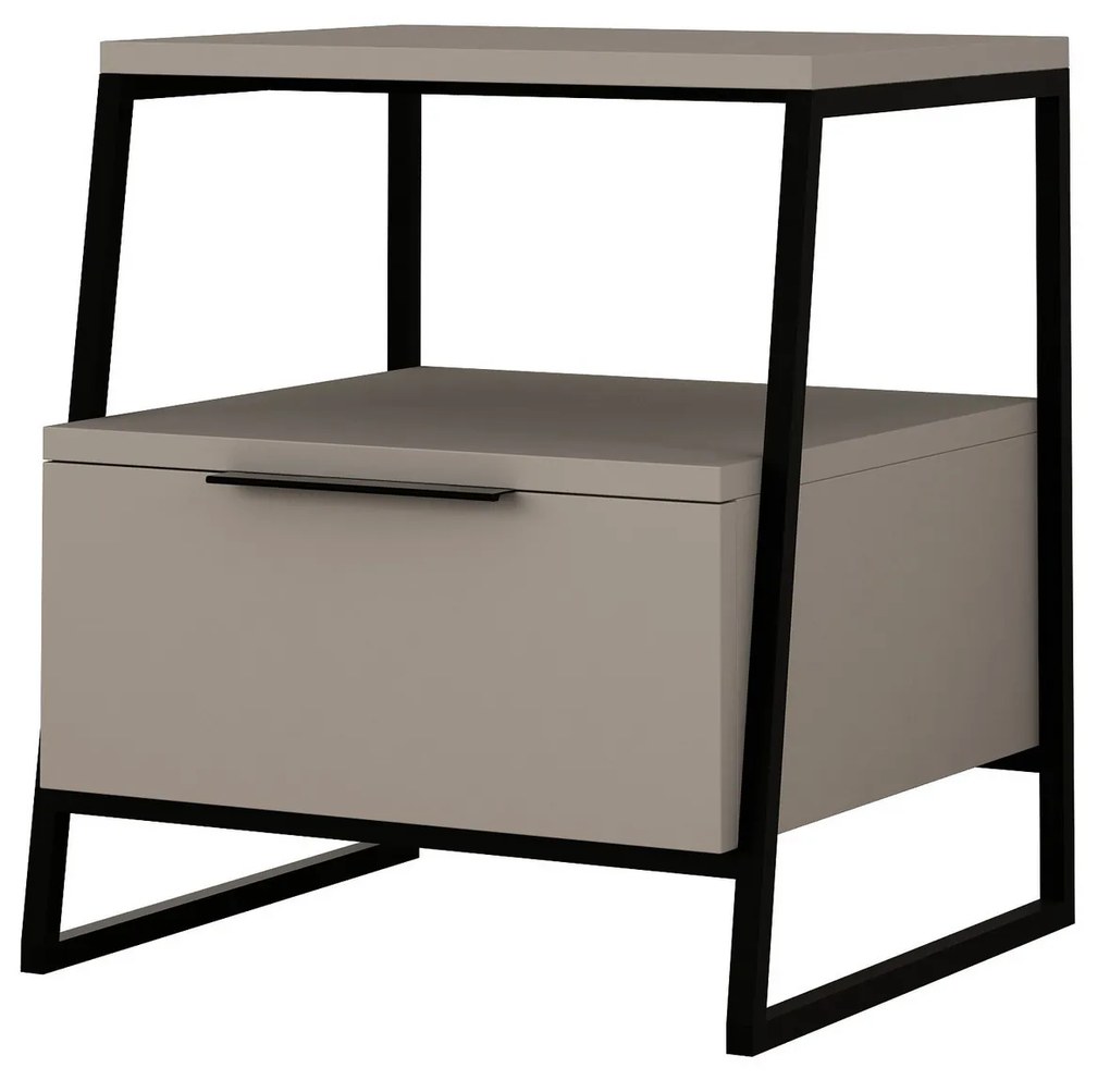KALUNE DESIGN Noční stolek PAL světle hnědý 855DTE3515