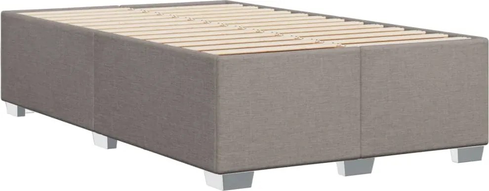 Rám postele bez matrací taupe 120x190 cm textil 3284461