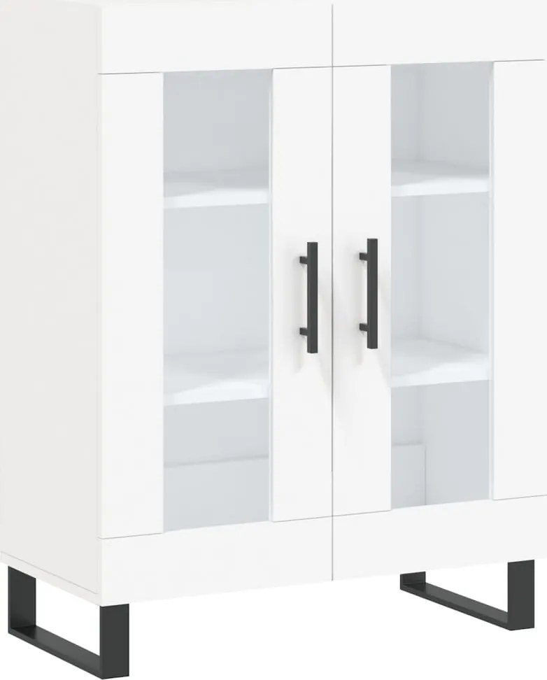 vidaXL Skříň highboard 69,5 x 34 x 180 cm kompozitní dřevo [3198297] Barva: Bílá