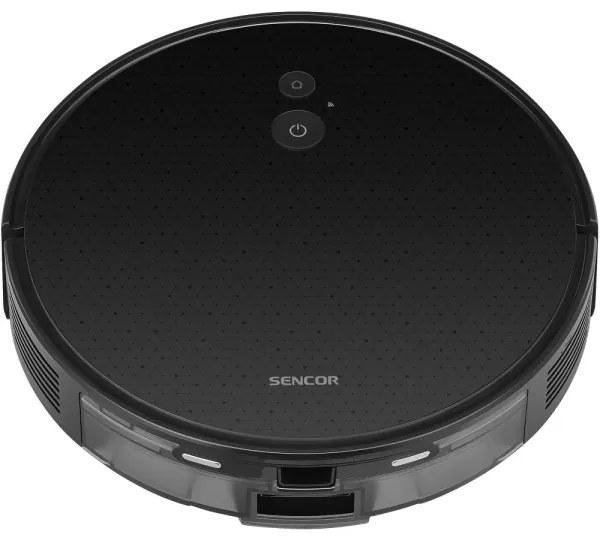 Sencor-Robotický vysavač s mopem 2v1 16W/2600 mAh Wi-Fi černá + dálkové ovládání
