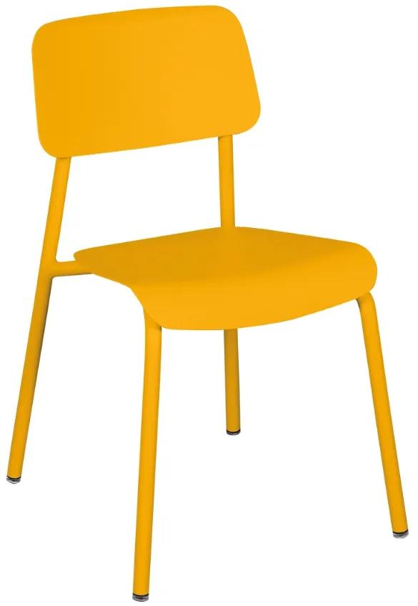 OnaDnes -20% Žlutá hliníková zahradní židle Fermob Studie