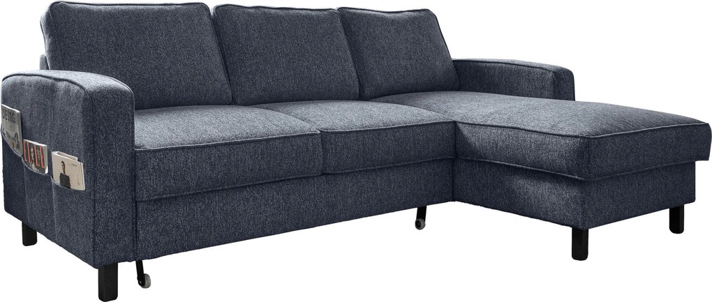 XXXLutz ROHOVÁ SEDAČKA, textil, tmavě modrá MID.YOU - Sedací soupravy - 001454003210