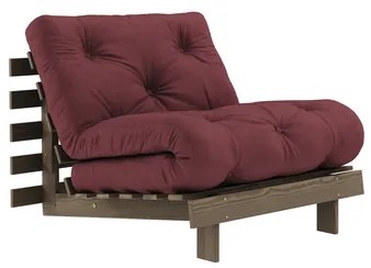 sofa ROOT by Karup - 90*200 cm carob (hnědá) + futon bordeaux 710