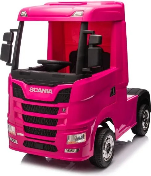 LEAN CARS Elektrické auto na baterie Scania 500R HL698 růžové 4x4
