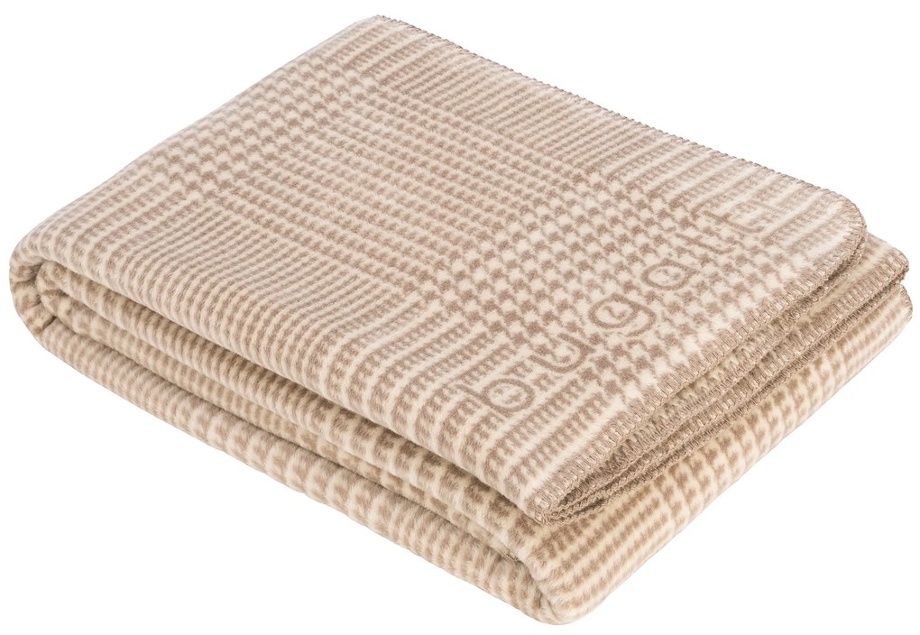 Ibena Jacquard Bugatti deka béžový vzor