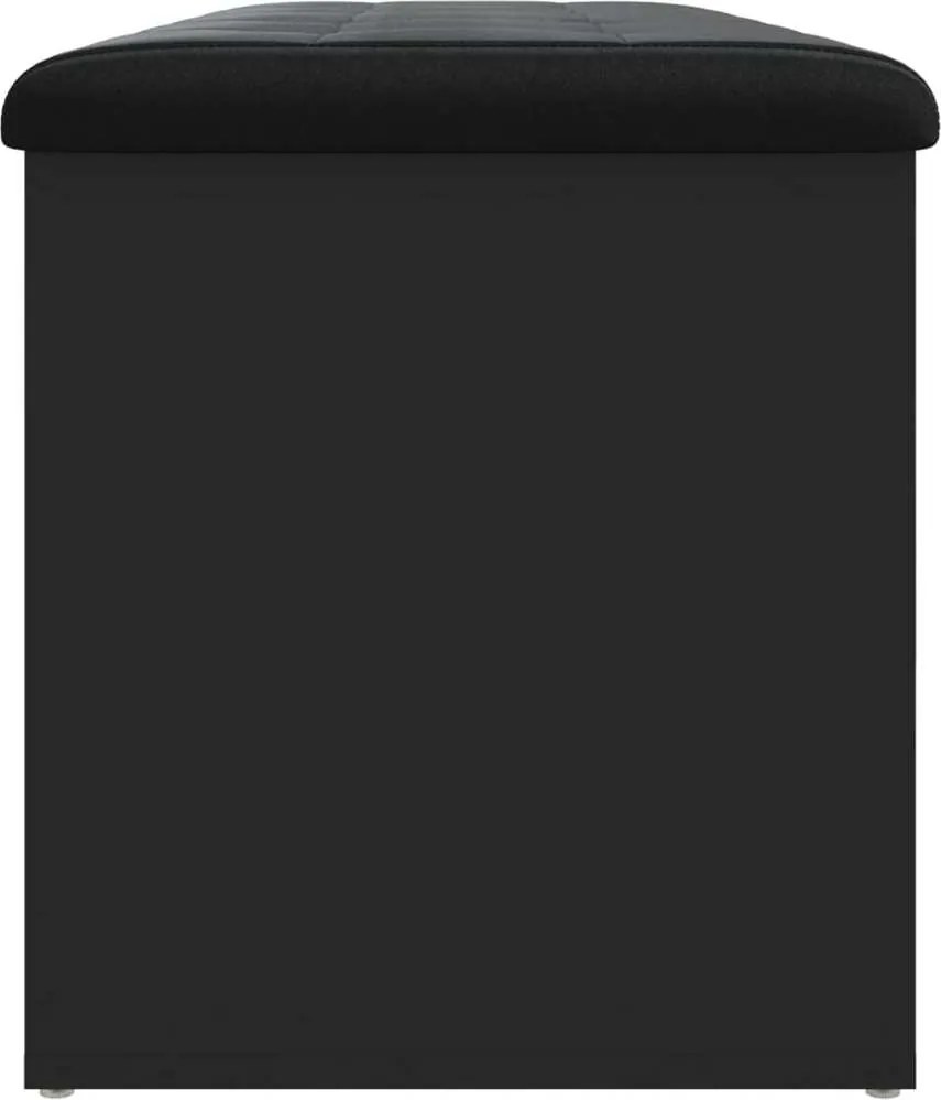 vidaXL Úložná lavice 102 x 42 x 45 cm kompozitní dřevo [835055] Barva: Černá