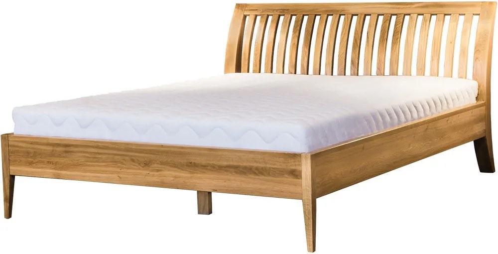 ImportWorld Dřevěná postel Ivan 180x200, dub masiv