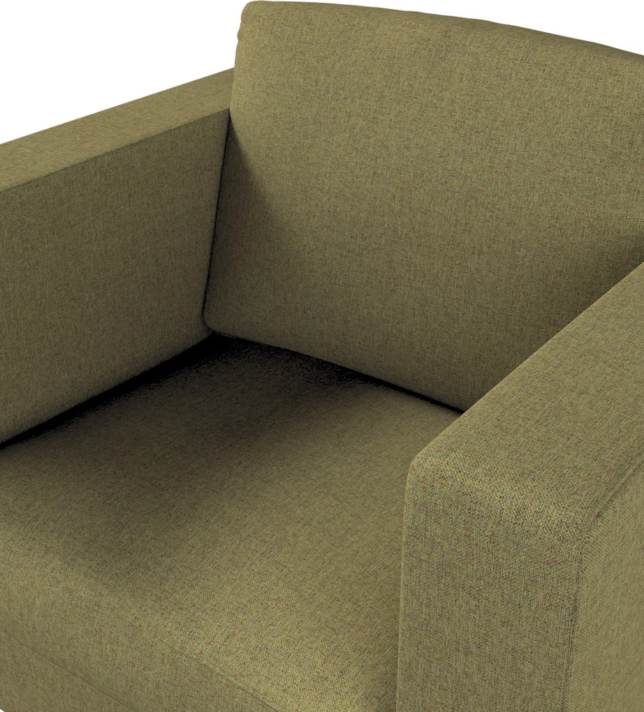 Potah na křesko IKEA Karlanda, krátký barva zelená látka pletený vzor