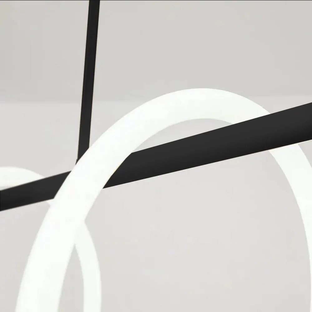 Toolight, LED nástěnné svítidlo Long Black APP857-W, černá-bílá, OSW-04032