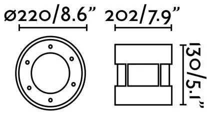 FARO 70587 - LED Venkovní nájezdové svítidlo SURIA-24 LED/24W/230V IK08 IP67