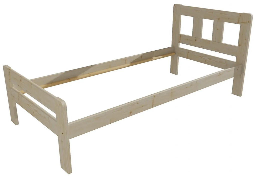 Jednolůžková postel VMK010C (Barva dřeva: surové dřevo, Rozměr: 80 x 200 cm)