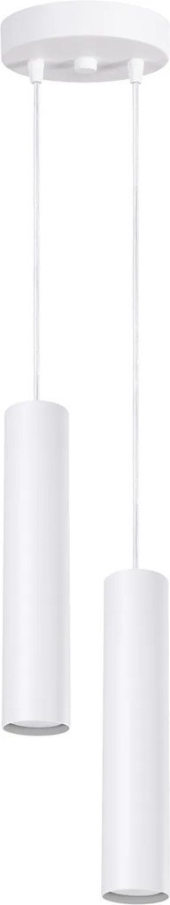 Sollux Lighting Závěsná lampa LAGOS 2P bílá