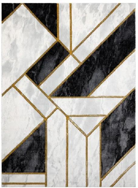 Dywany Łuszczów Kusový koberec Emerald 1015 black and gold ROZMĚR: 120x170