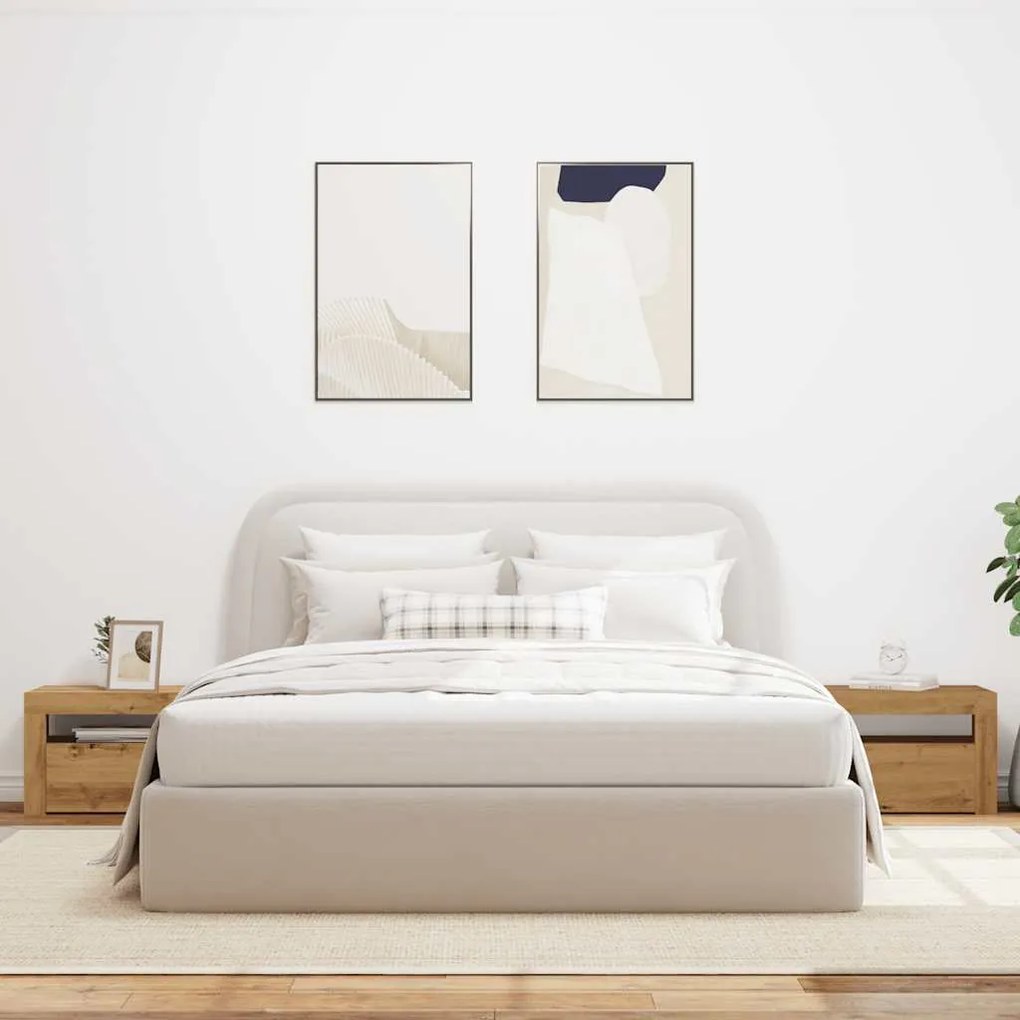Noční stolky 2 ks s LED osvětlením dub artisan 60 x 35 x 40 cm 3329162