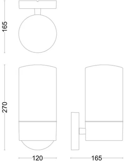 Philips - Venkovní nástěnné svítidlo FLAREON 1xE27/25W/230V IP44