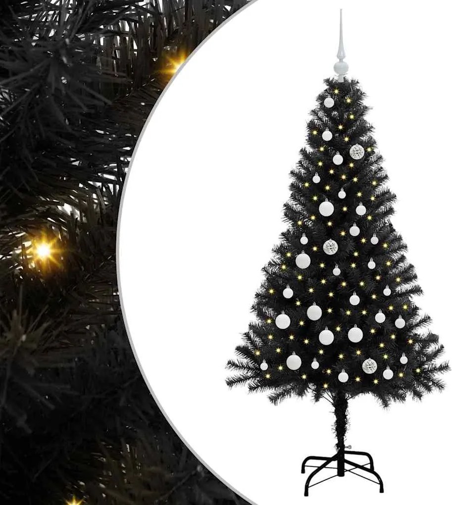 Vánoční stromeček Černá 150 cm PVC 3396468