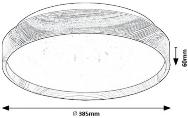 Rabalux 71144 - LED Stropní svítidlo LEANA LED/24W/230V 3000K pr. 38 cm