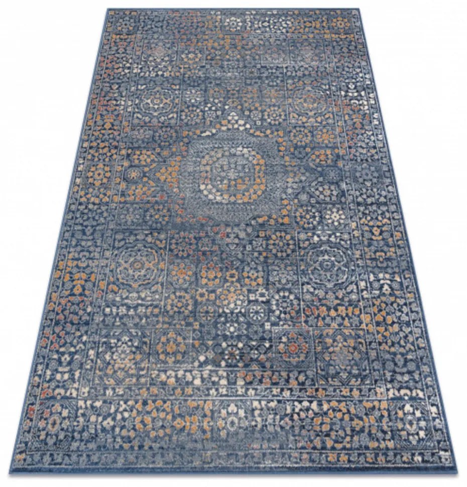 Vlněný kusový koberec Hamid modrý, Velikosti 240x340cm