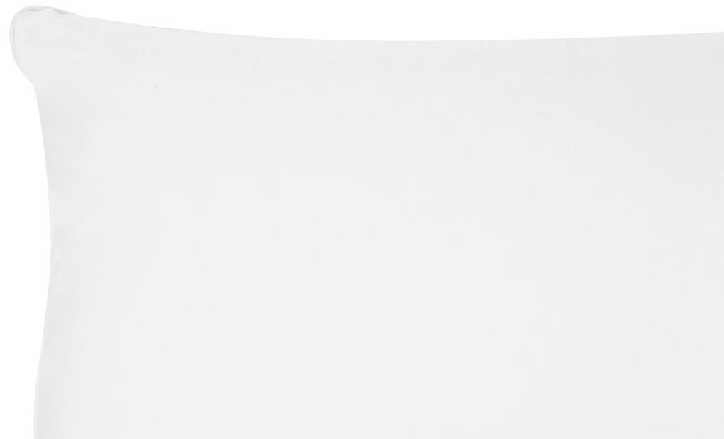 Sada 2 polštářů 40 x 80 cm vysoký profil bílé TRIGLAV Beliani