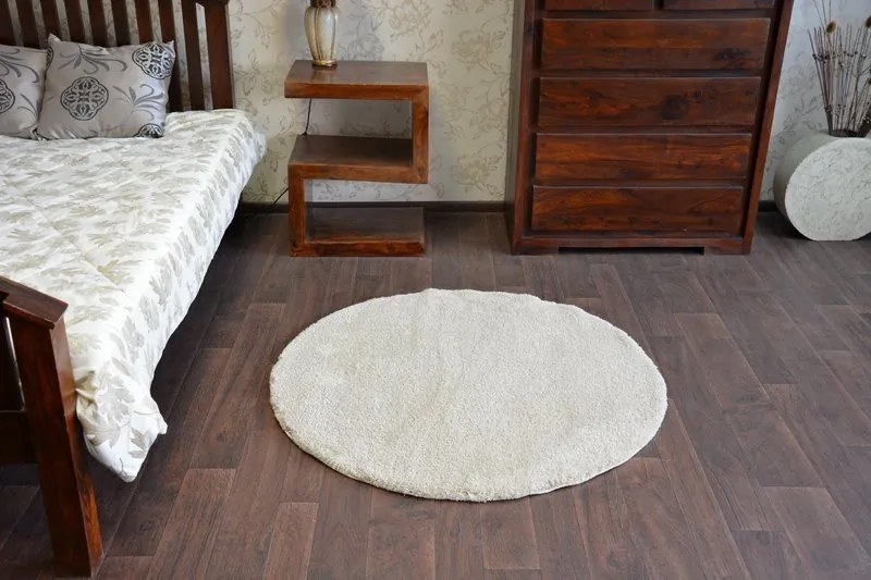 Kulatý koberec SHAGGY MICRO karamelový