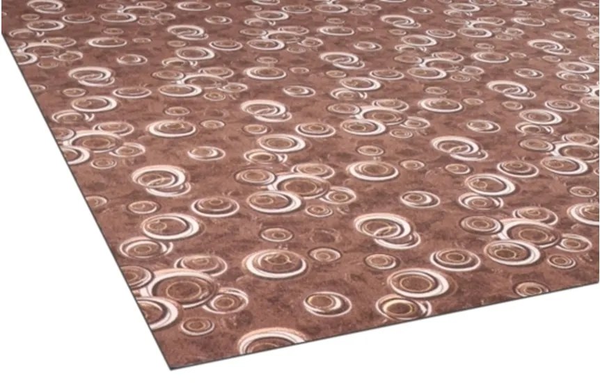 ITC Metrážový koberec Drops 43 BARVA: Hnědá, ŠÍŘKA: 4 m