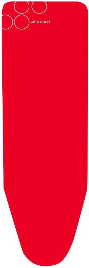 Rolser potah na žehlící prkno 120 x 38cm, vel. potahu L, 130 x 48 cm, červený