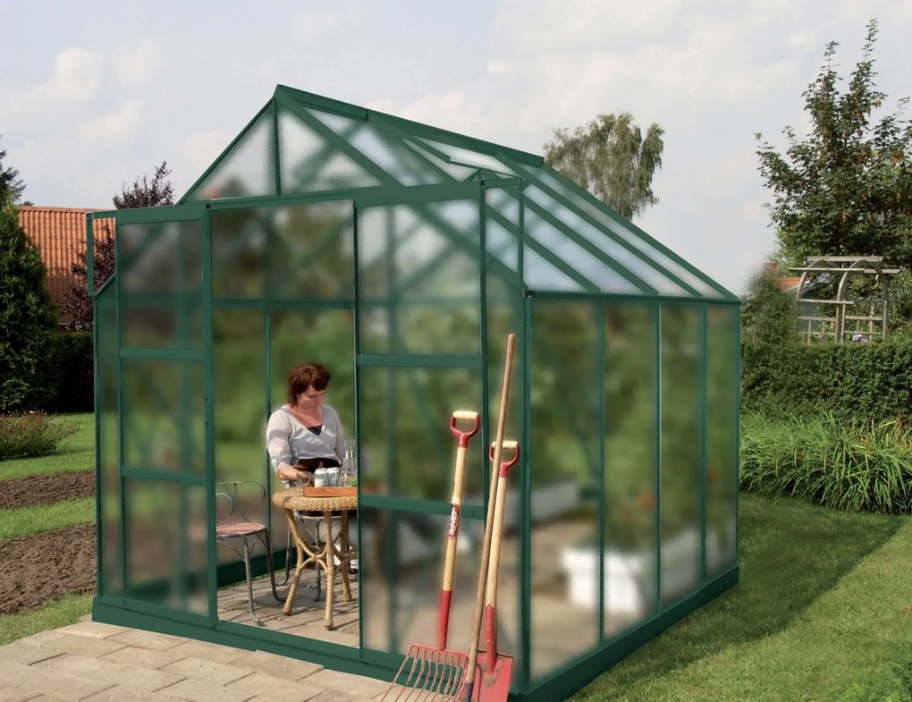 Vitavia Garden Zahradní skleník Vitavia URANUS 6700 matné sklo 4 mm zelený