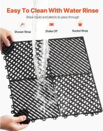 Drenážní rohož Modulární zámkový polštář 39,9 × 39,9 cm odvodňovací dlaždice