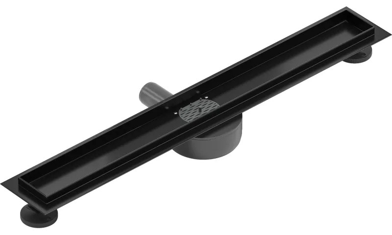 Mexen Flat 360, tělo žlabu s rotačním sifonem 50 cm, černá matná, 1740050