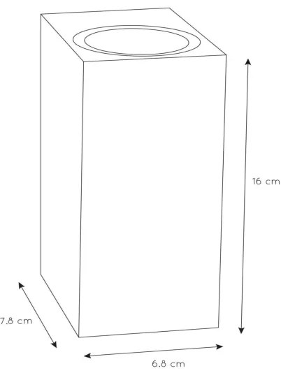 Lucide 69800/02/31 - Venkovní nástěnné svítidlo ZARO 2xGU10/35W/230V IP44 bílá