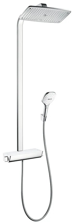 Hansgrohe Raindance E, Showerpipe 360 ​​1jet s termostatem, bílá/chromová, HAN-27112400