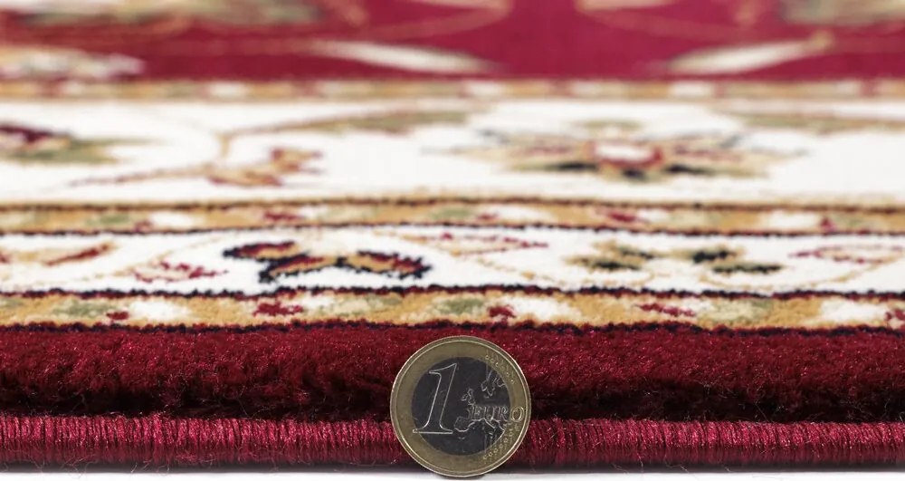 Kusový koberec Sincerity Royale Sherborne Red kruh, 133x133 (priemer) kruh, červená, kancelária, Flair Rugs