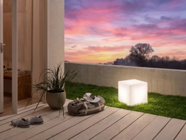 Eglo 900294 - Venkovní stojací lampa BOTTONA 1xE27/15W/230V 30x30 cm IP65
