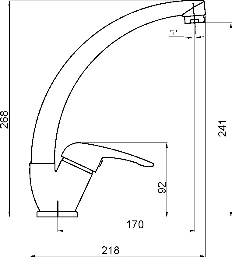 Novaservis Titania Hit Dřezová stojánková baterie, chrom, 95514,0