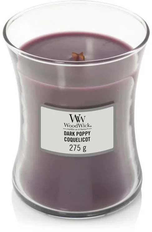 WoodWick Dark Poppy, váza střední 275 g