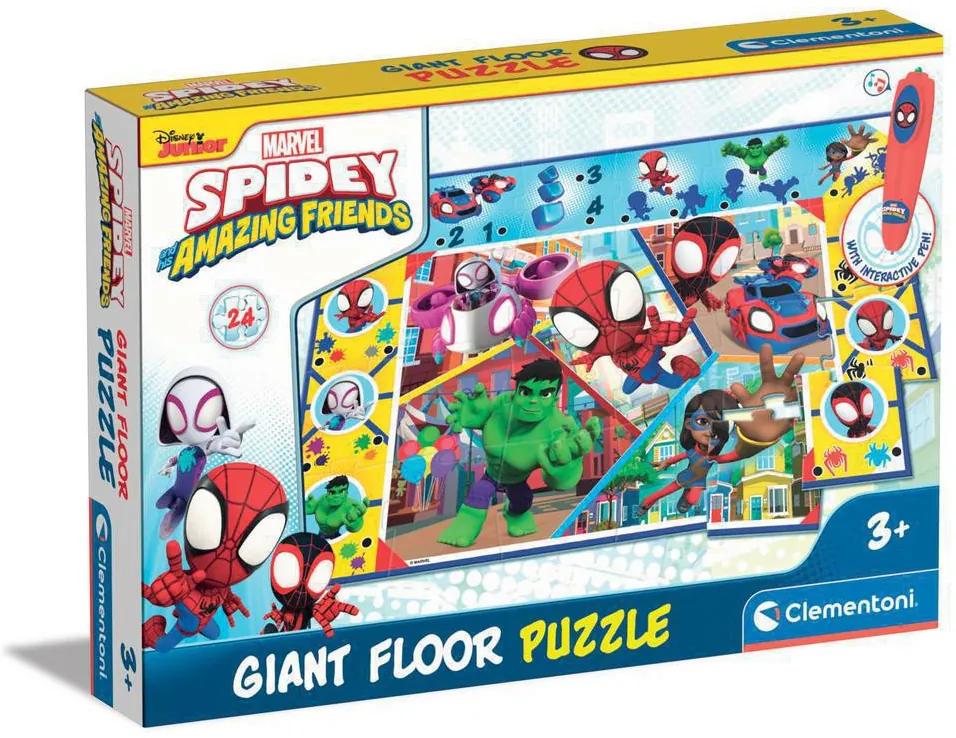 Clementoni Marvel - Velké podlahové puzzle s interaktivním perem